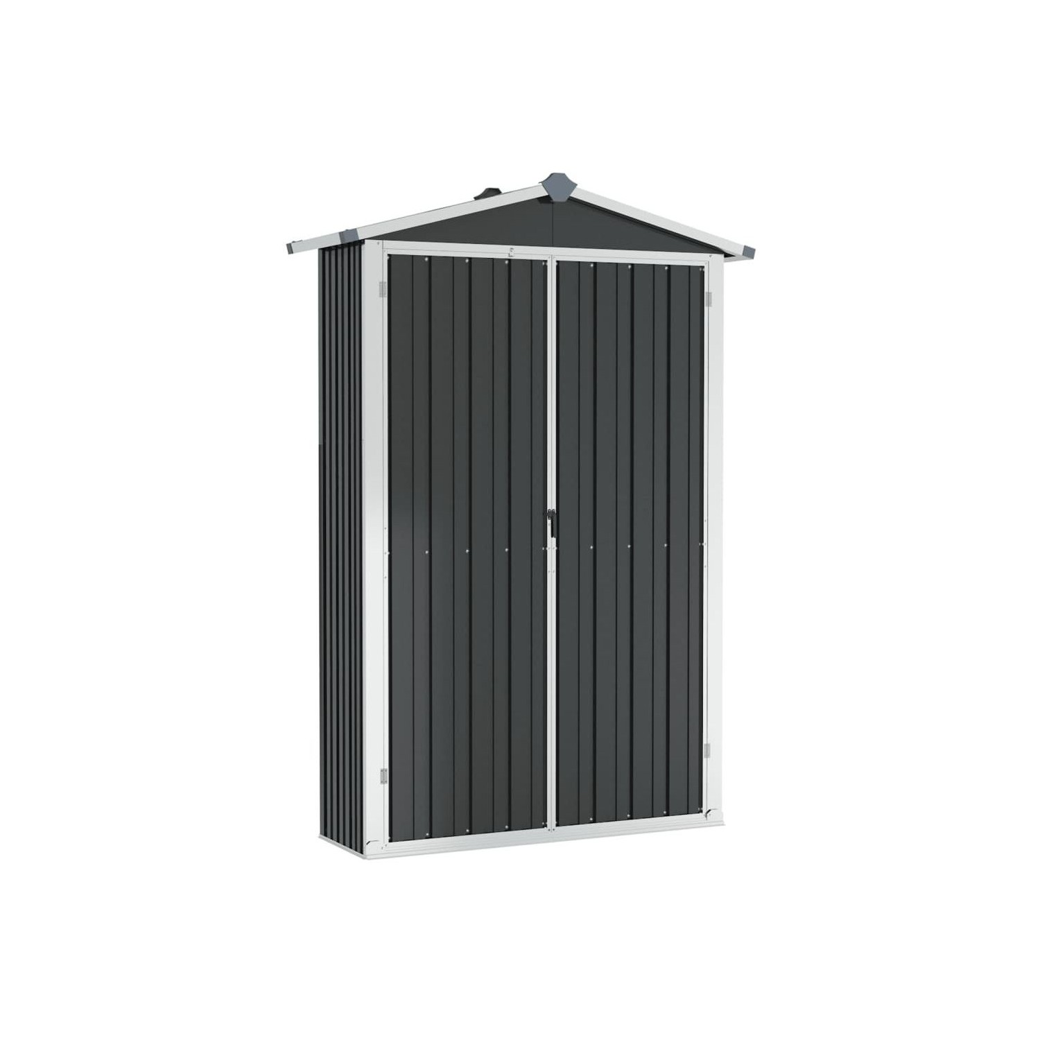 Sopron de gradina, antracit,107,5x46x183 cm, otel galvanizat