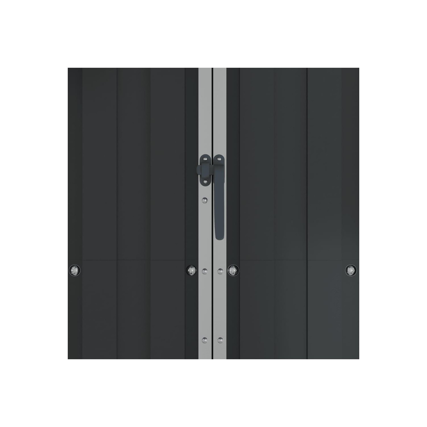 Sopron de gradina, antracit,107,5x46x183 cm, otel galvanizat