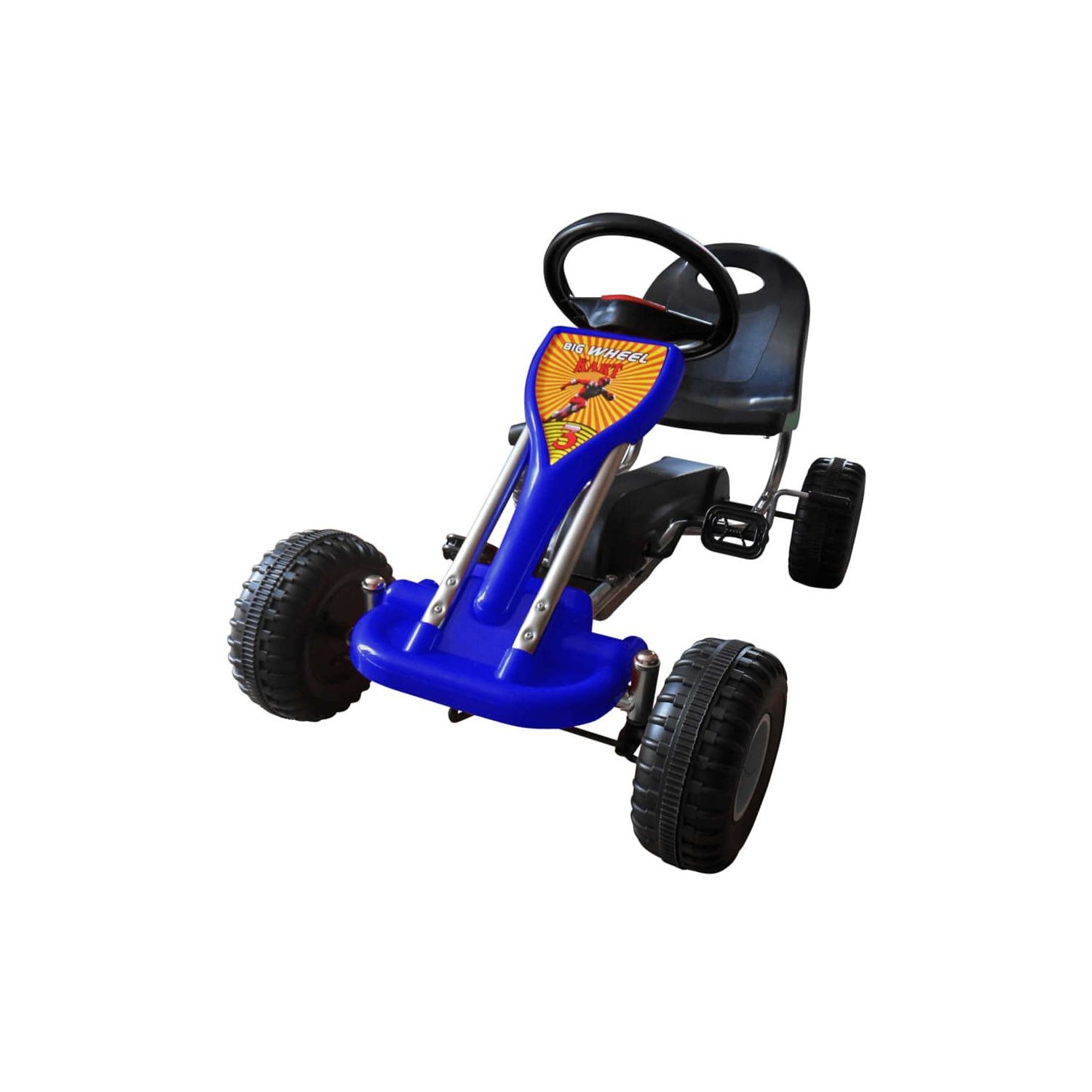 Kart pentru copii cu pedale Go Kart, albastru