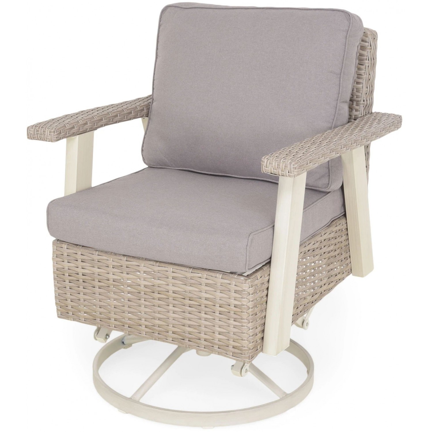 Set mobilier AMABEL terasa si gradina, 2 fotolii rotative si masuta