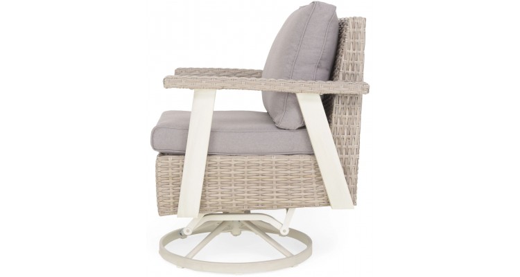 Set mobilier AMABEL terasa si gradina, 2 fotolii rotative si masuta