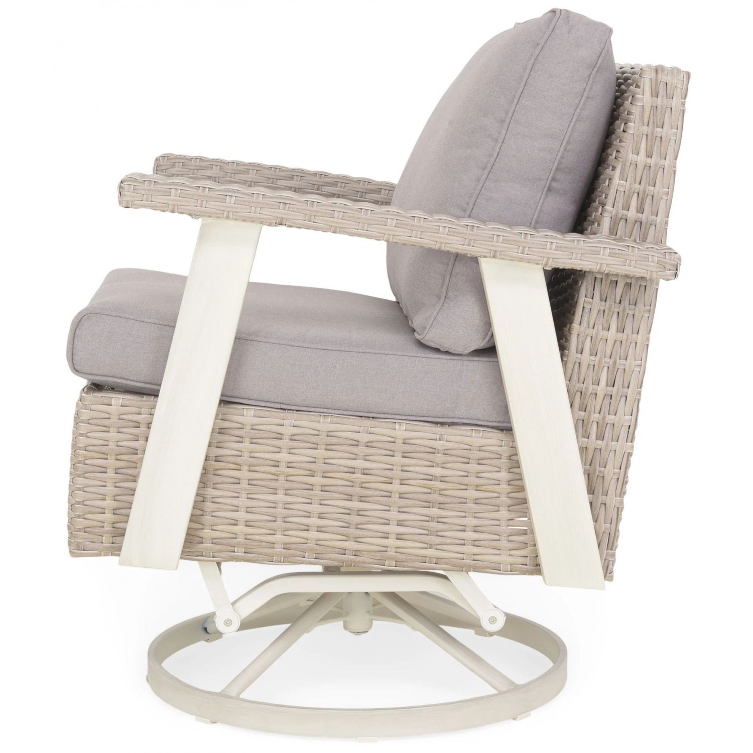 Set mobilier AMABEL terasa si gradina, 2 fotolii rotative si masuta