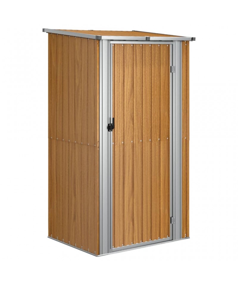 Sopron de gradina, maro, 118,5x97x209,5 cm, otel zincat