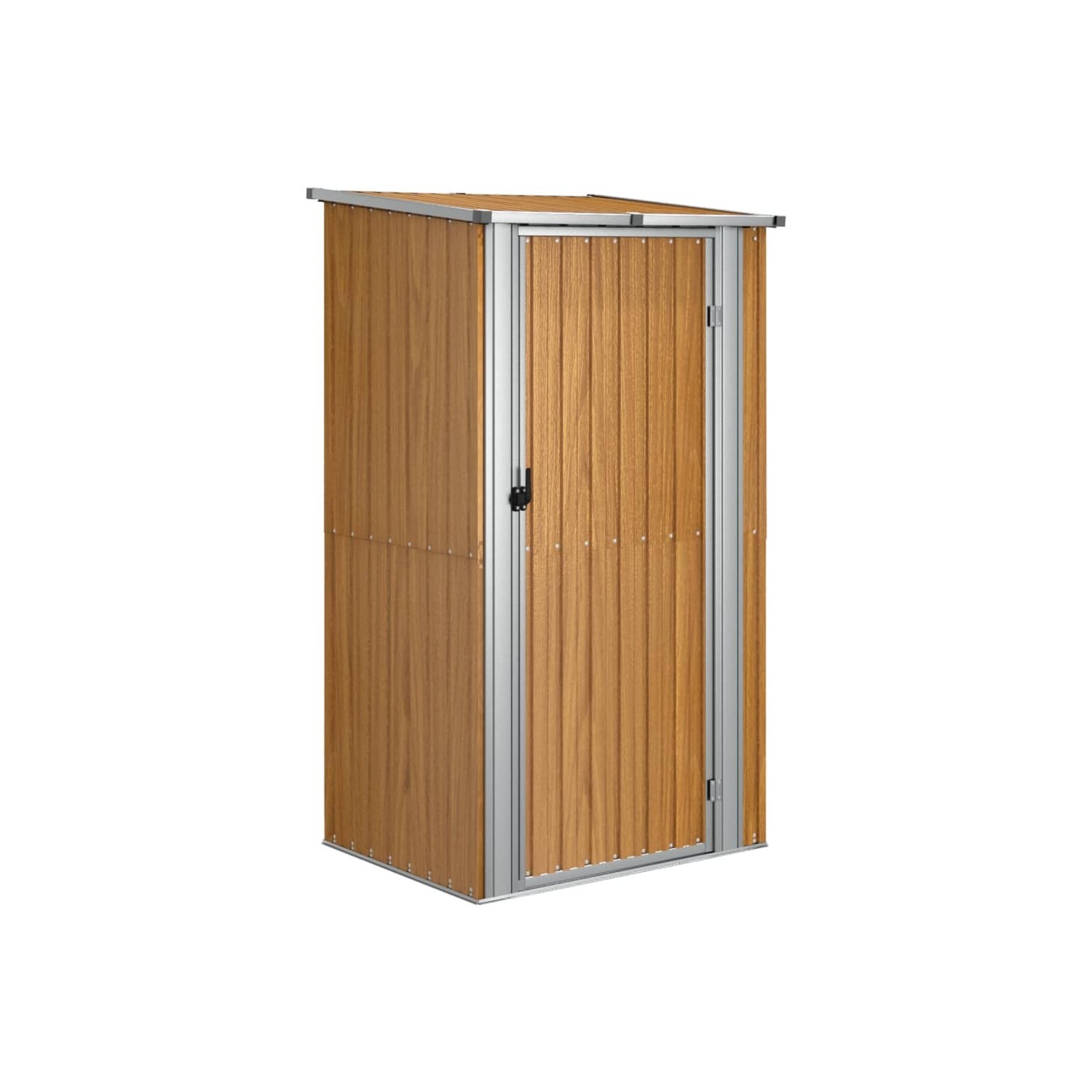 Sopron de gradina, maro, 118,5x97x209,5 cm, otel zincat