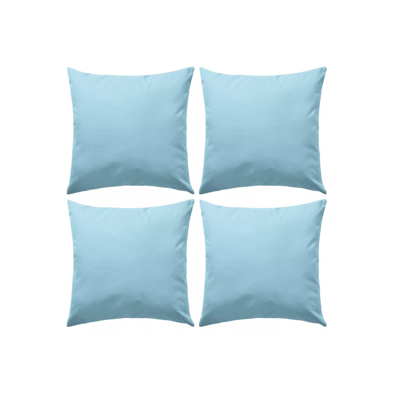 Perne de exterior, 4 buc., albastru deschis, 45 x 45 cm